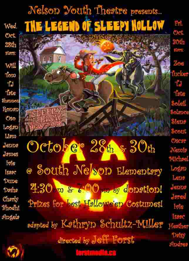 The Legend of Sleepy Hollow Play Script for Kids to Perform